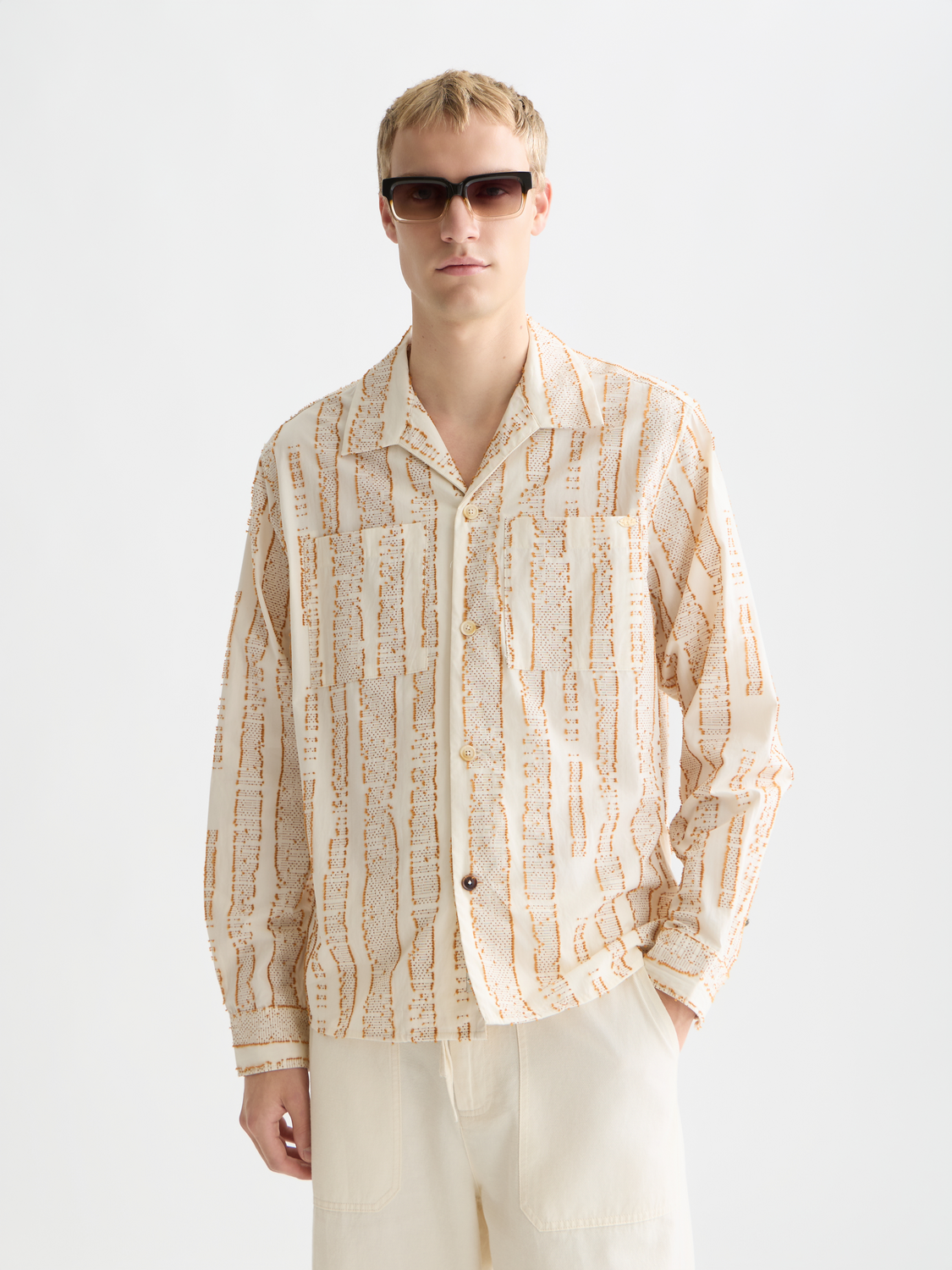 Jacquard structure boxyfit shirt – Scotch & Soda Amsterdam