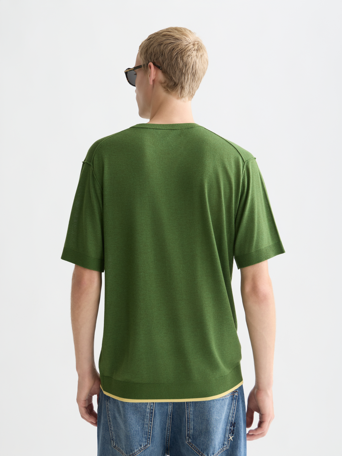 Knitted relaxed T-shirt – Scotch & Soda Amsterdam