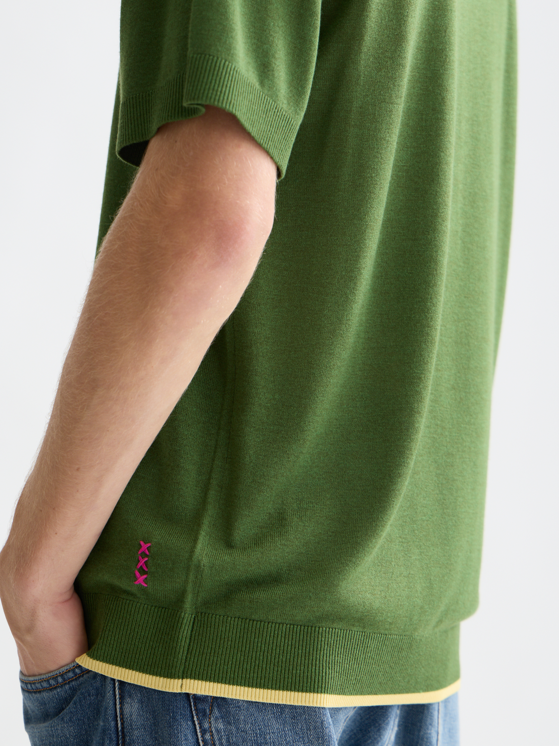 Knitted relaxed T-shirt – Scotch & Soda Amsterdam