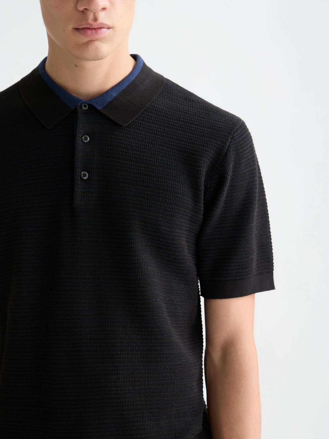Structured knitted polo – Scotch & Soda Amsterdam
