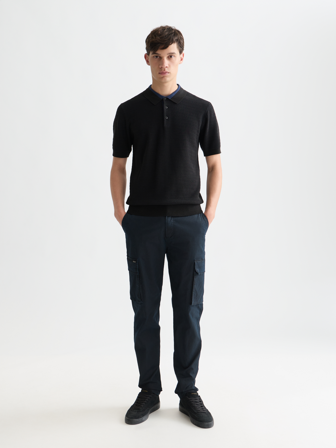 Structured knitted polo – Scotch & Soda Amsterdam