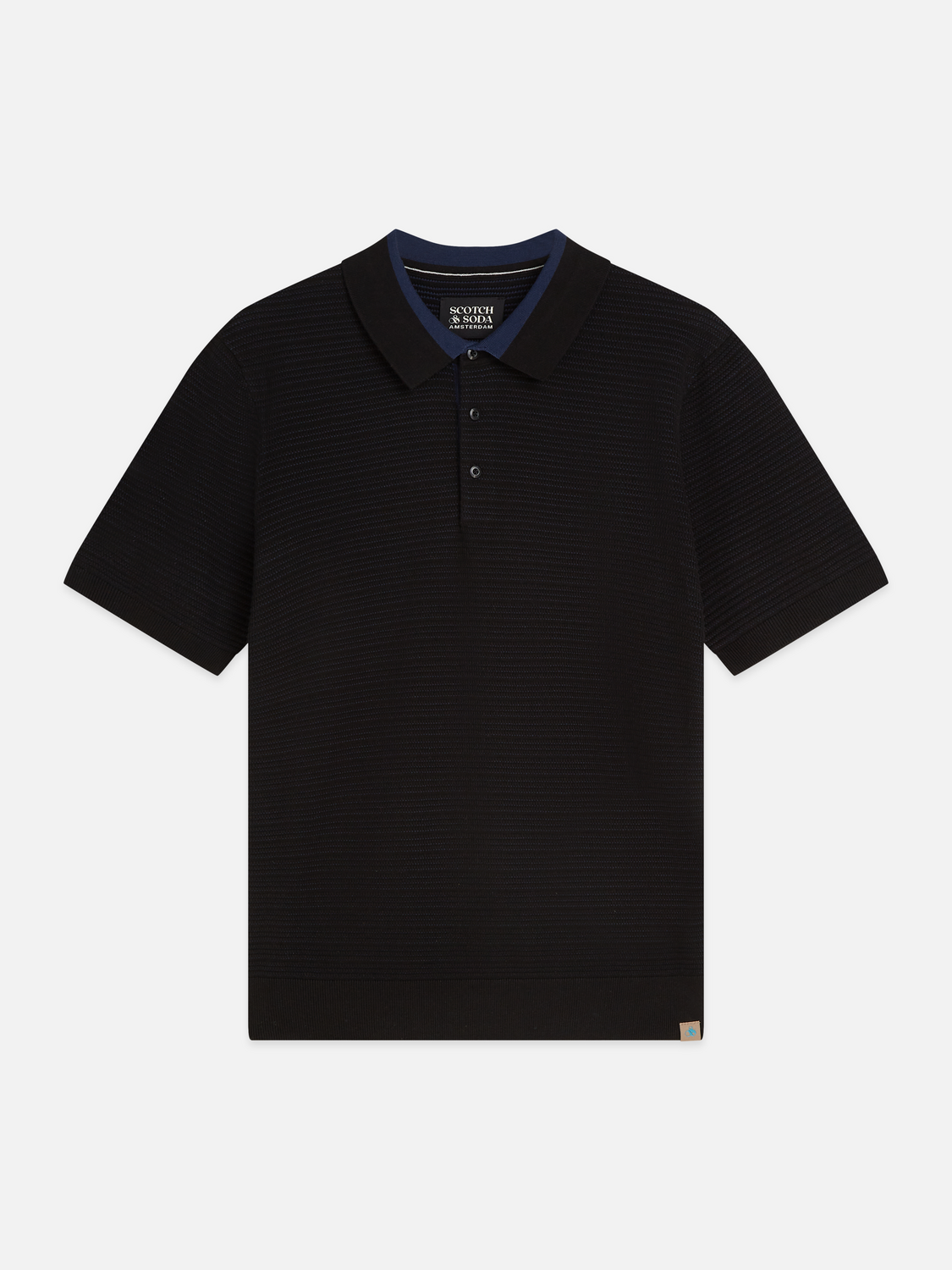 Structured knitted polo – Scotch & Soda Amsterdam