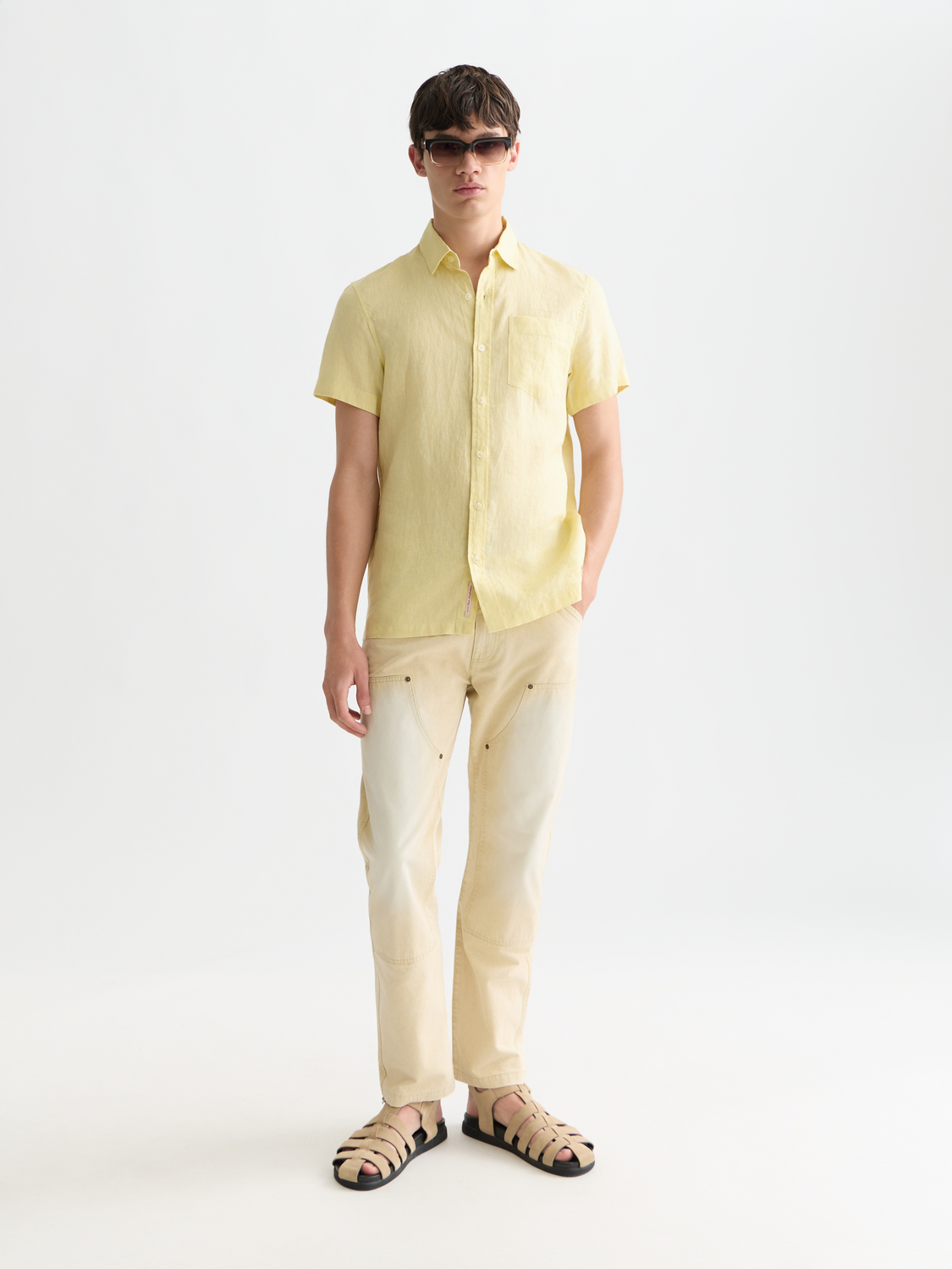 Seasonal Essentials linen short-sleeve shirt – Scotch & Soda Amsterdam